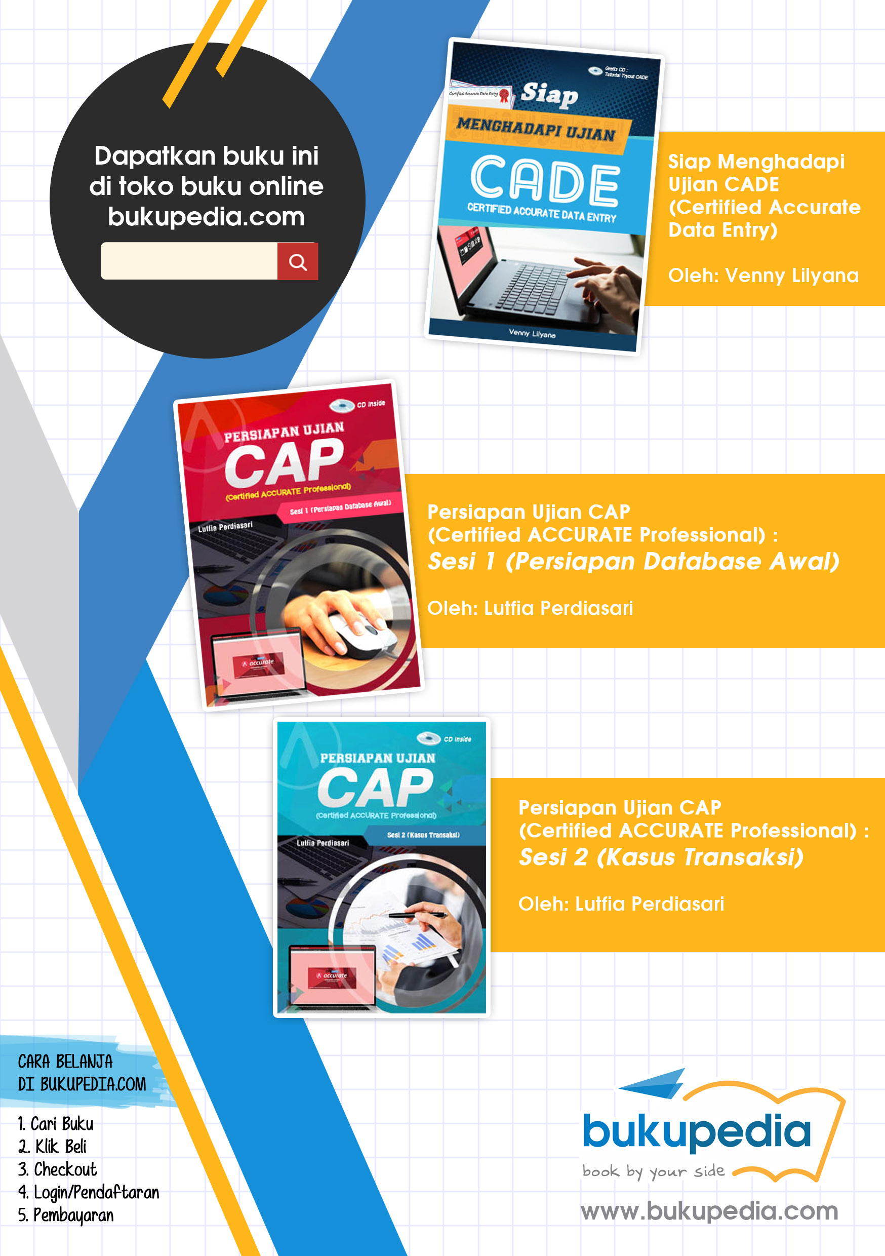E-class: Dapatkan Buku Panduan pembelajaran CAP dan CADE hanya di www.bukupedia.com